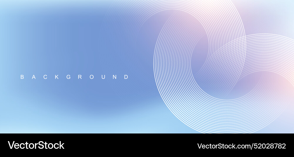 Abstract circle lines on light blue background Vector Image