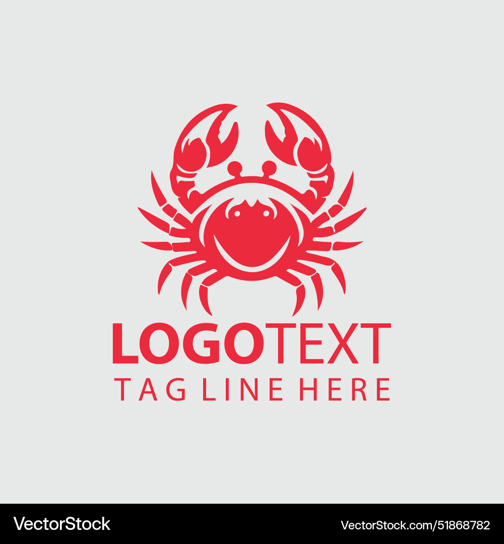 Crab logo Royalty Free Vector Image - VectorStock