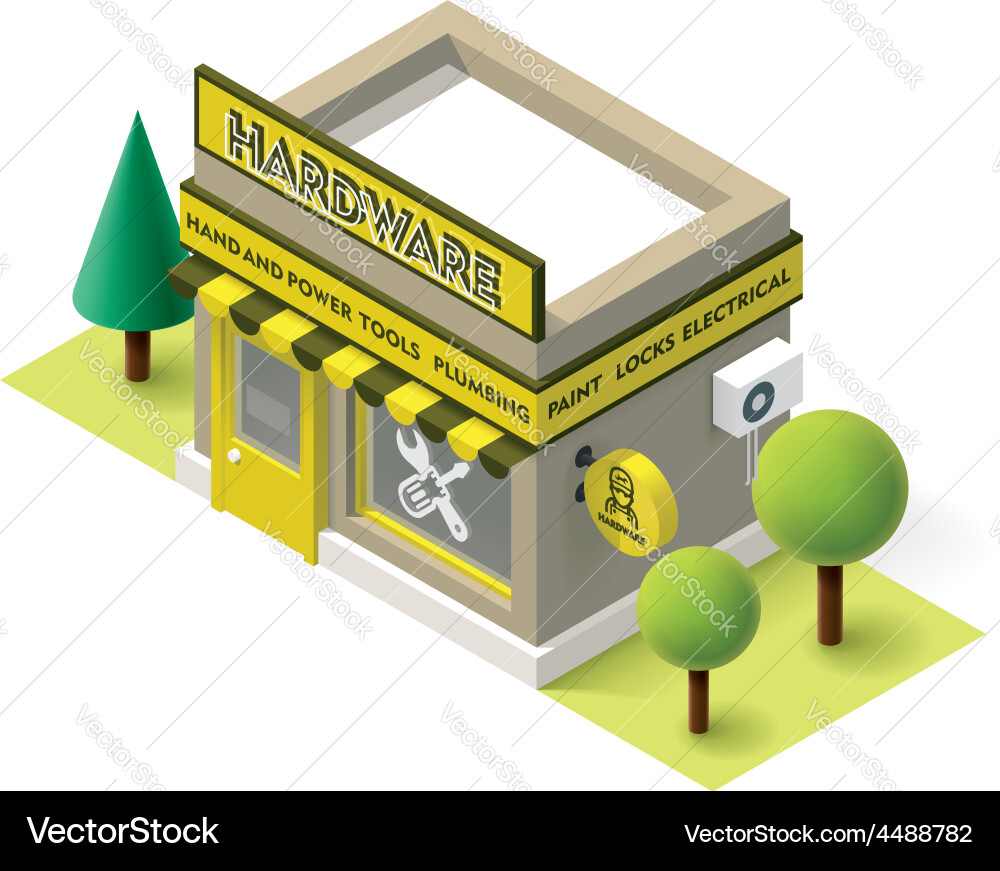 Hardware store Royalty Free Vector Image - VectorStock