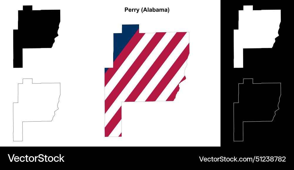 Perry outline map Royalty Free Vector Image - VectorStock