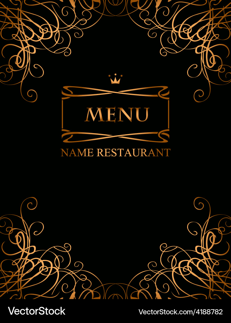 Royal menu Royalty Free Vector Image - VectorStock