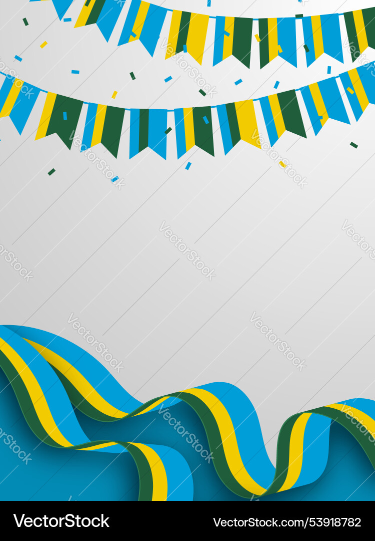 Rwanda background for festivals and national days Vector Image