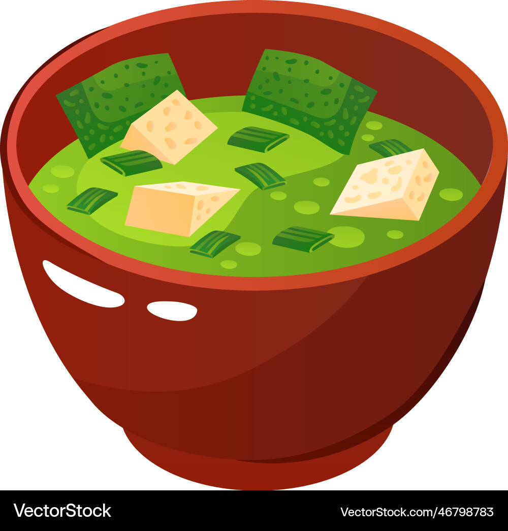 Miso soup icon Royalty Free Vector Image - VectorStock