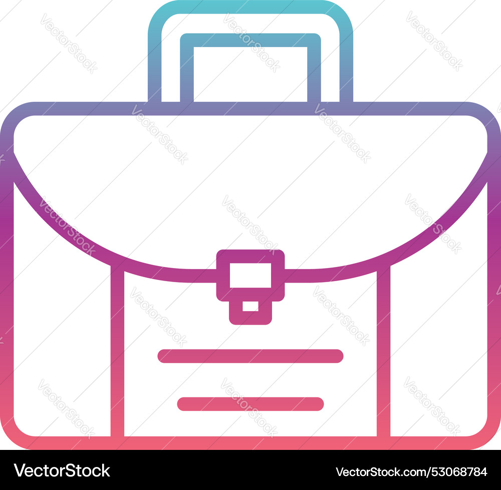 Bag line gradient design Royalty Free Vector Image