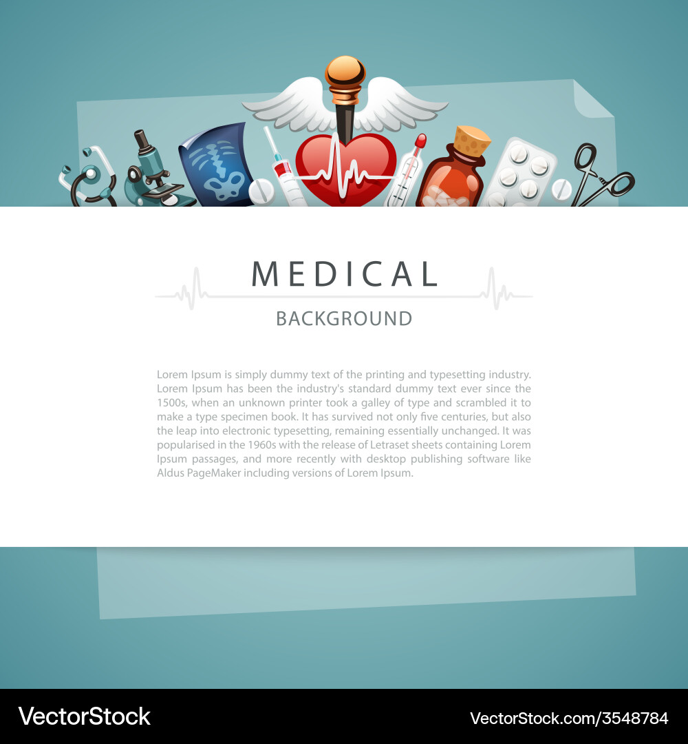 Modern Blue Medical Background Royalty Free Vector Image
