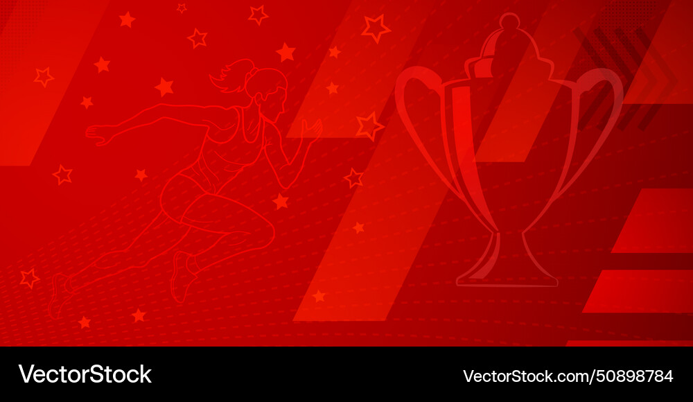 Runner themed background Royalty Free Vector Image