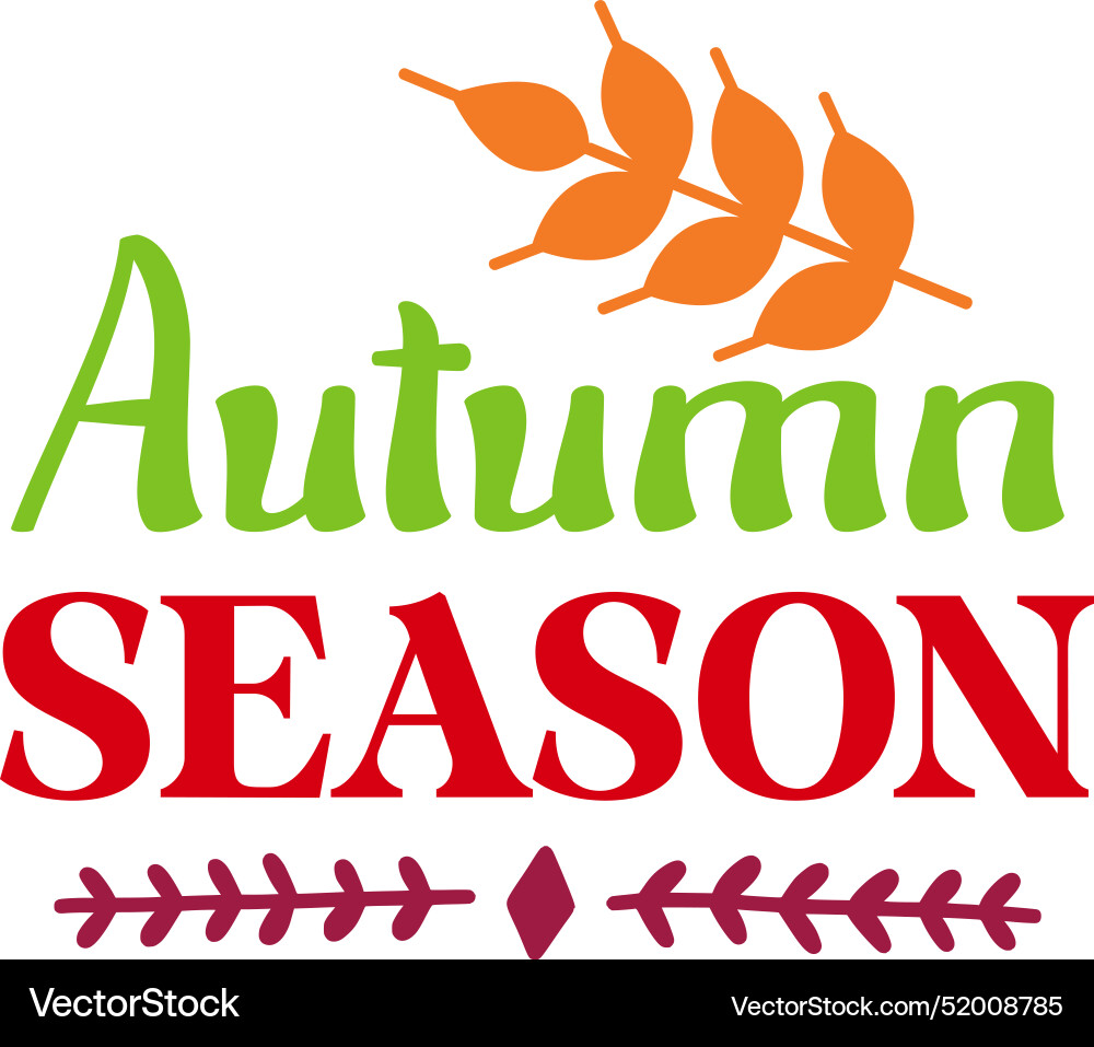 Autumn season Royalty Free Vector Image - VectorStock