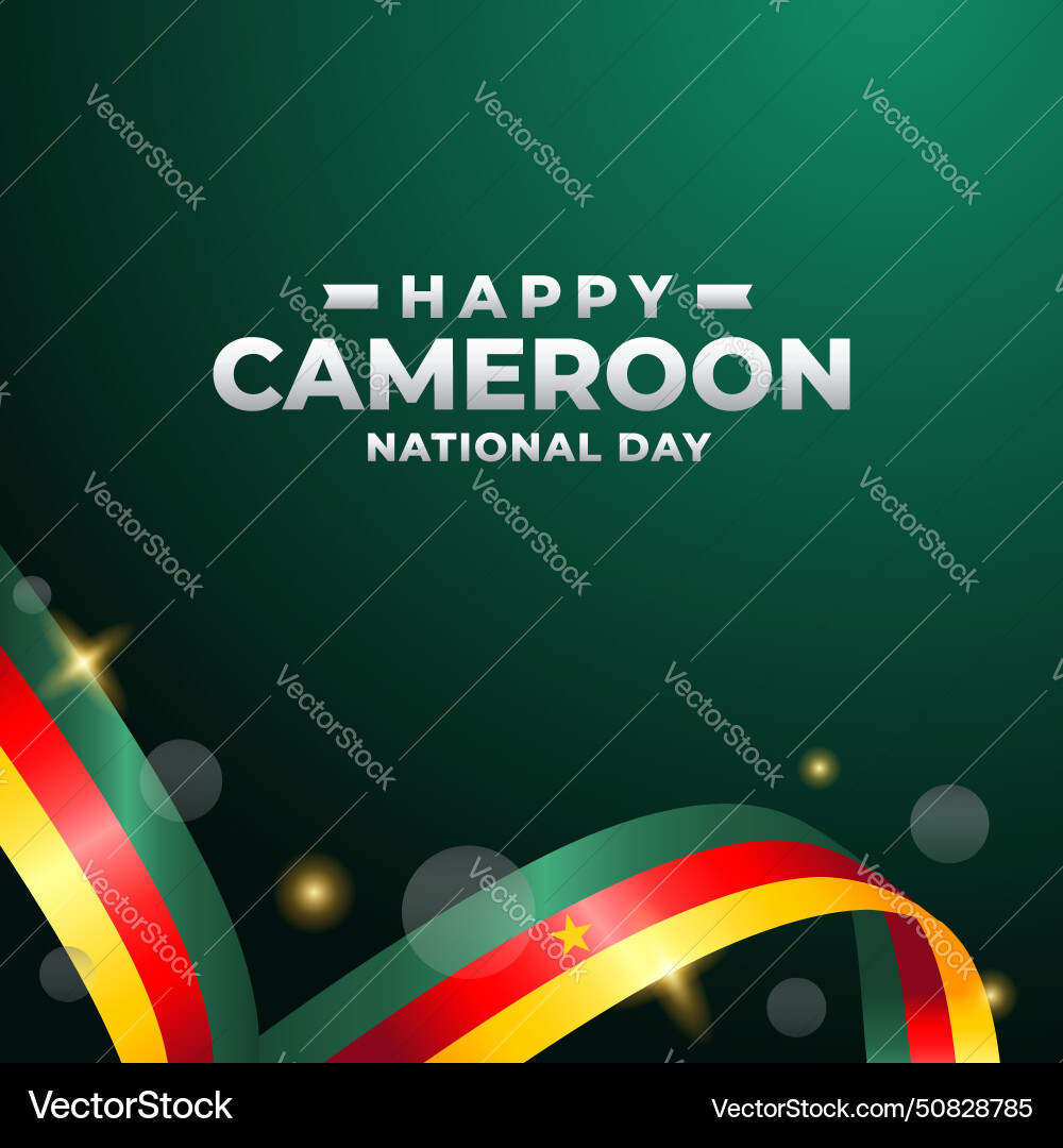 Cameroon national day design collection – Royalty-Free Vector | VectorStock