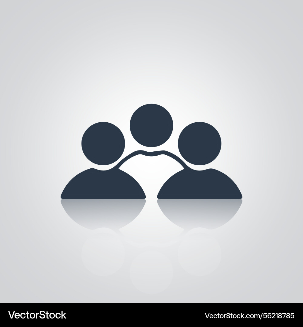 Communities multiple person icons group team Vector Image