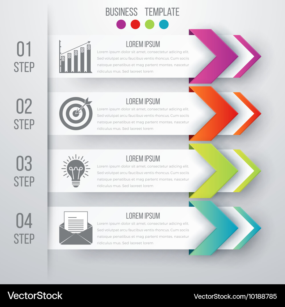 Infographics four options Royalty Free Vector Image