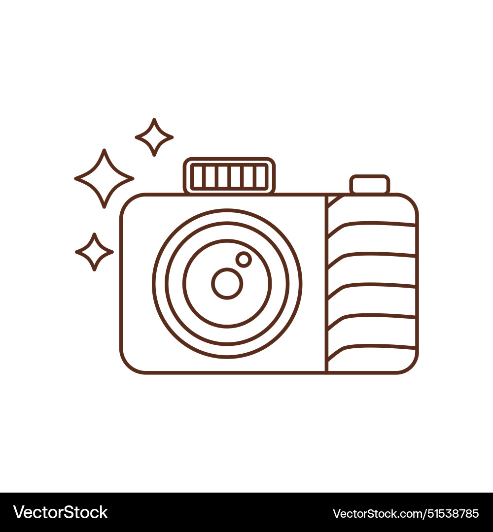 Retro camera icon Royalty Free Vector Image - VectorStock