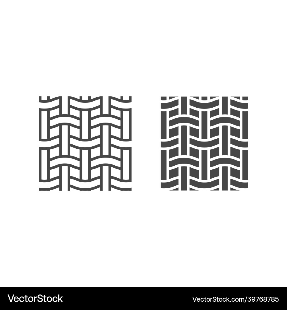 Textile fabric black icon Royalty Free Vector Image