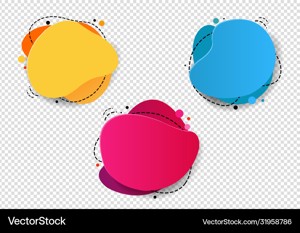 Colorful banner isolated transparent background Vector Image