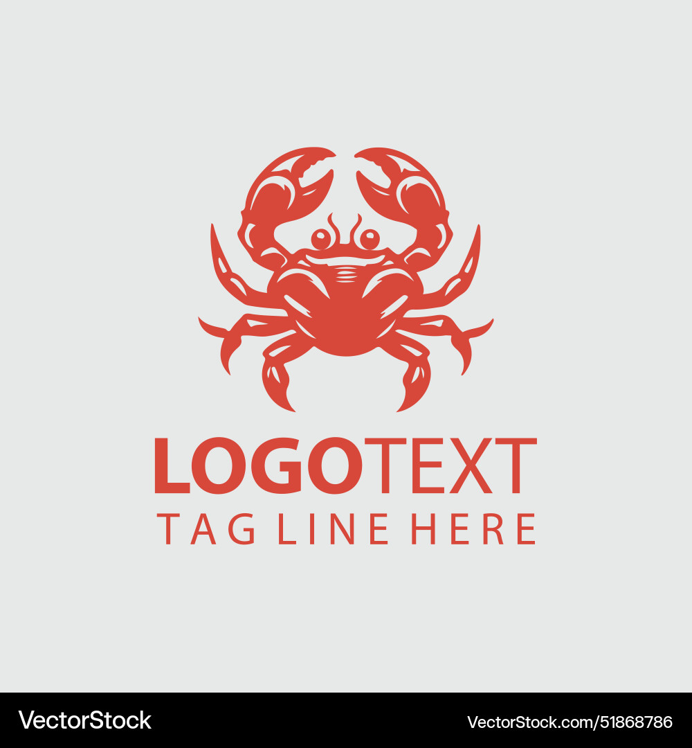 Crab logo Royalty Free Vector Image - VectorStock