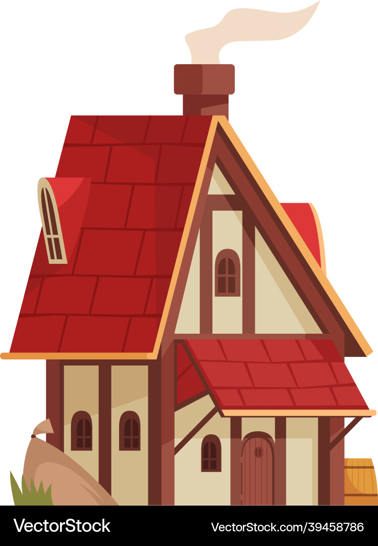 Medieval house icon Royalty Free Vector Image - VectorStock