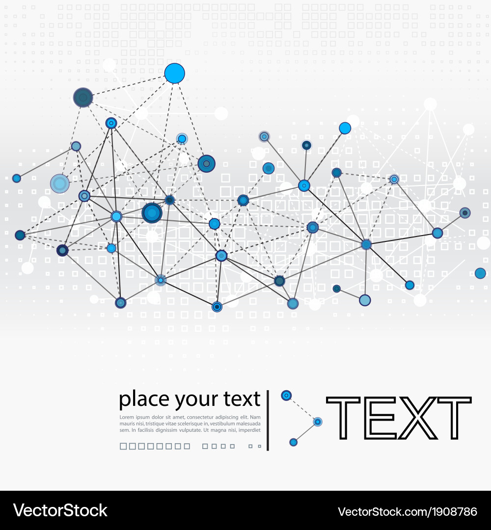 Modern Network & Communication Background Vector Image