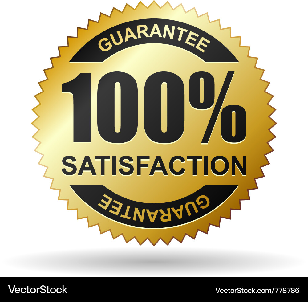 Satisfaction guarantee Royalty Free Vector Image
