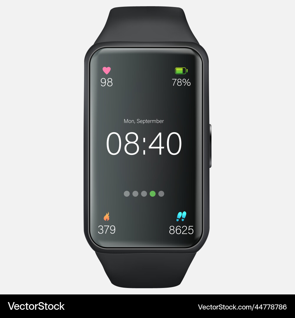 Smart watch Royalty Free Vector Image - VectorStock