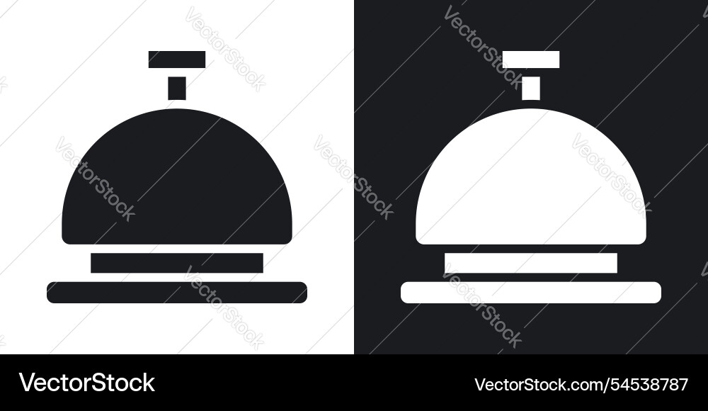 Reception bell icon Royalty Free Vector Image - VectorStock