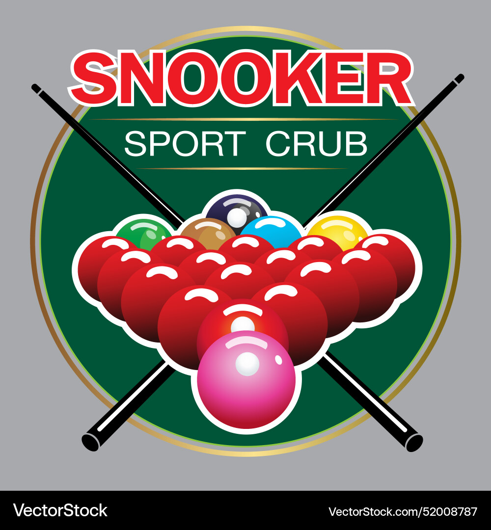 Snooker club logo (52008787) – Royalty-Free Vector | VectorStock