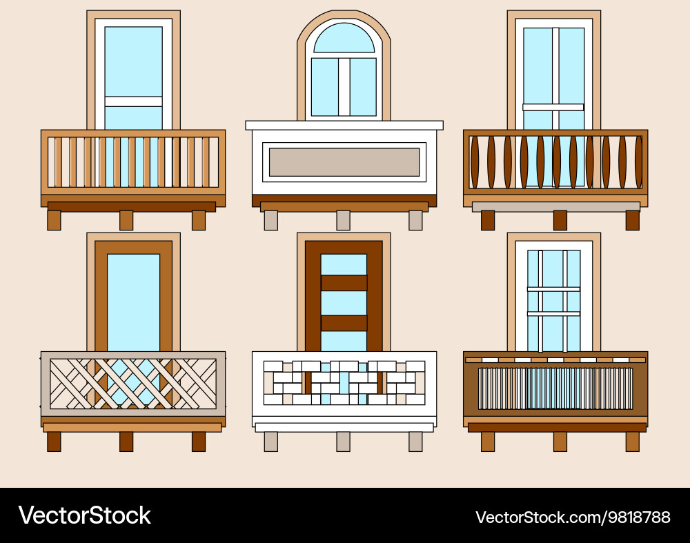 Balcony Royalty Free Vector Image - VectorStock