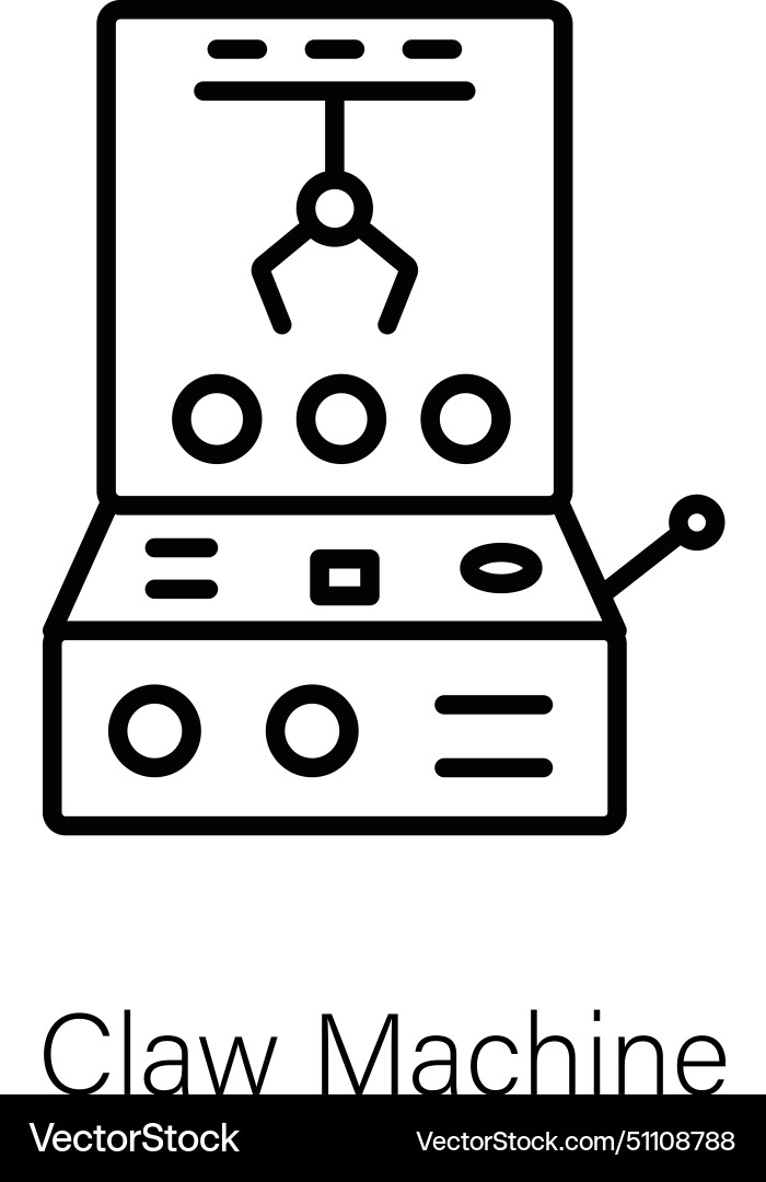 Claw machine Royalty Free Vector Image - VectorStock