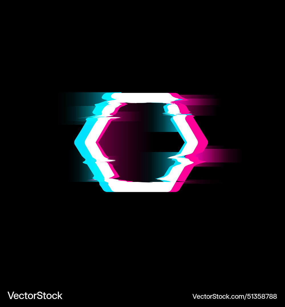 Graphics in the form of a polygonal frame Vector Image