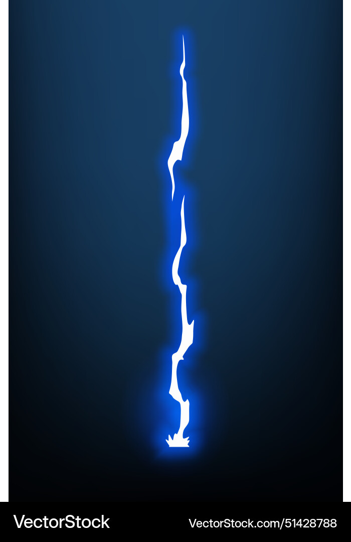 Lightning animation with sparks electricity Vector Image