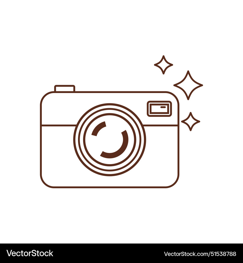 Retro camera icon Royalty Free Vector Image - VectorStock