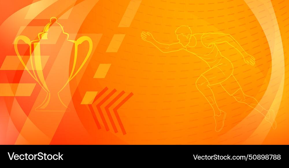 Runner themed background Royalty Free Vector Image