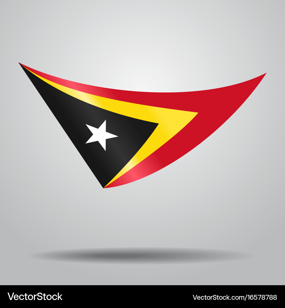 Timor Leste Logo East Timor Star Flag. Timor Leste Star Shape Flag.