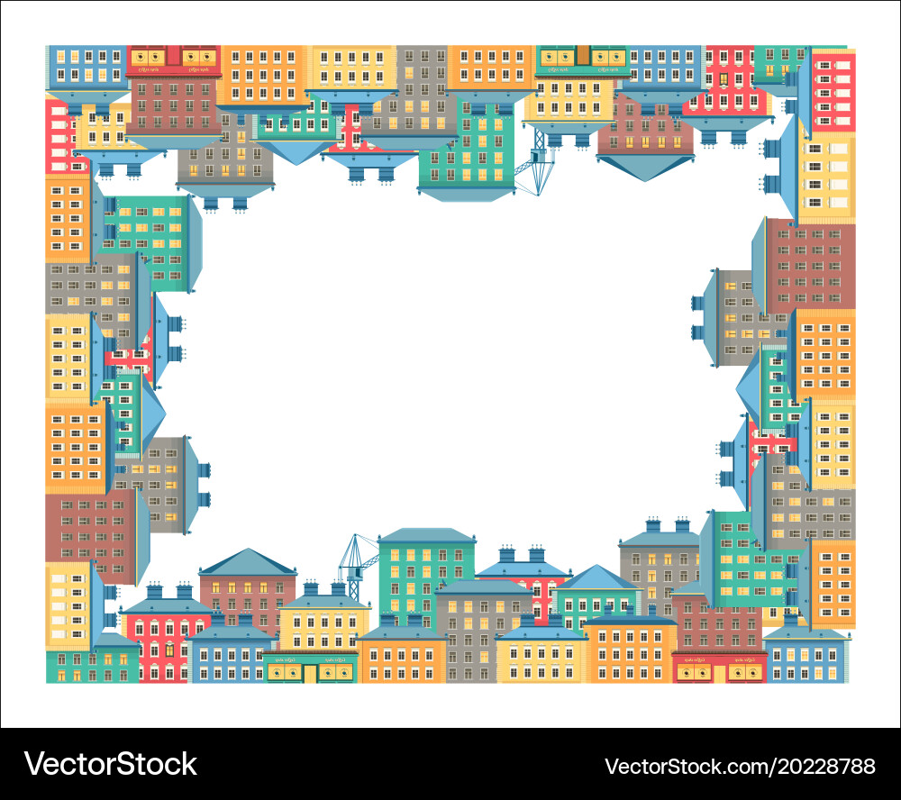 Urban street background Royalty Free Vector Image