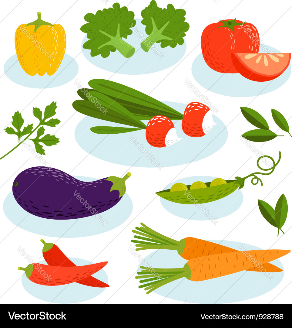 Vegetables Royalty Free Vector Image - VectorStock