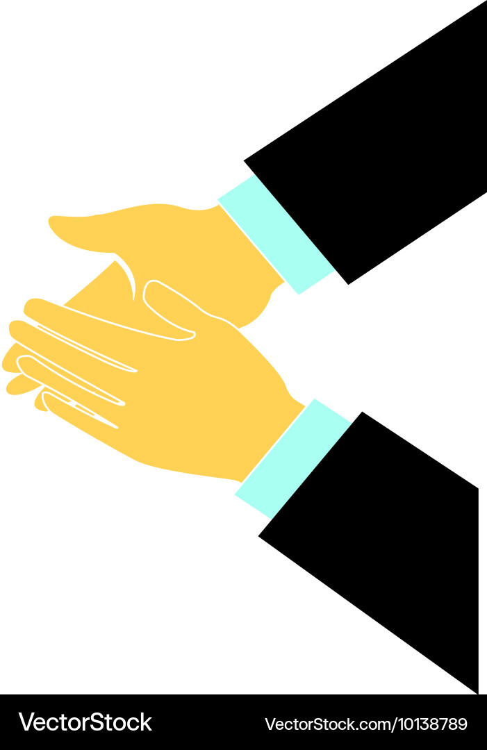 Clapping hands logo Royalty Free Vector Image - VectorStock