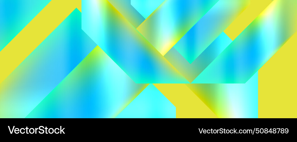 Neon color abstract geometric shapes background Vector Image