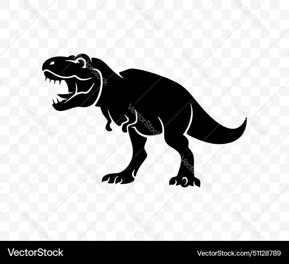Tyrannosaurus rex and dinosaur Royalty Free Vector Image