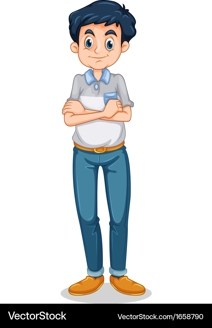 A father standing Royalty Free Vector Image - VectorStock