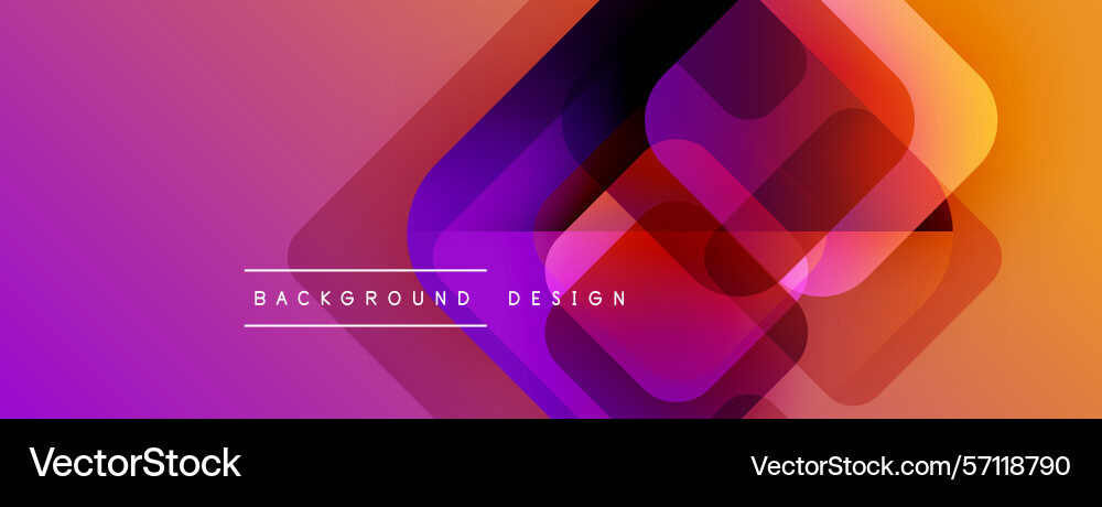 Abstract geometric shapes overlap creating Vector Image
