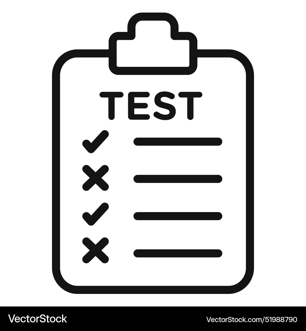 Academic test icon ideal for study resources Vector Image