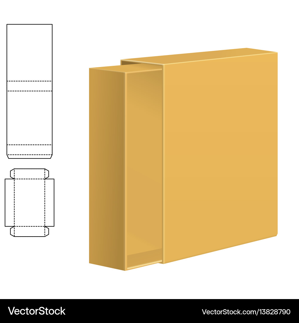 Clear carton box Royalty Free Vector Image - VectorStock
