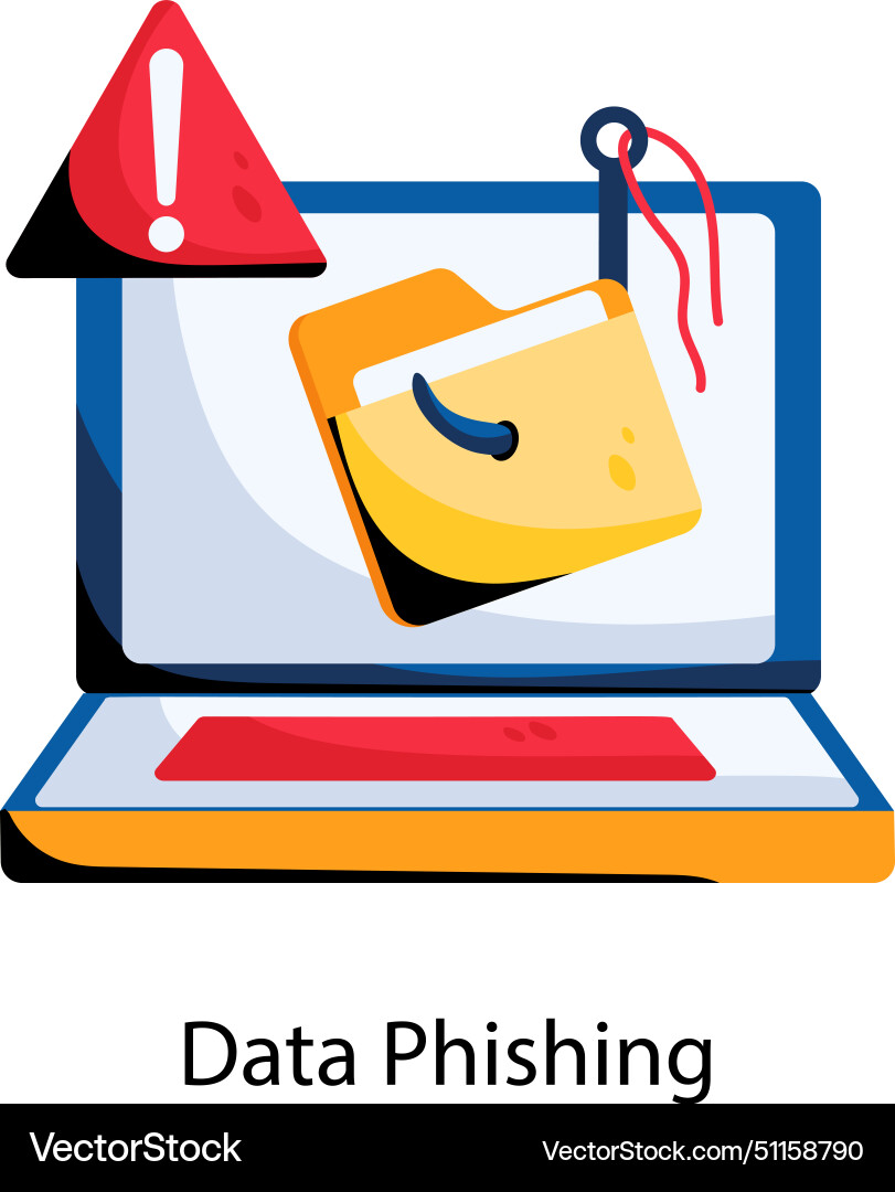 Data phishing Royalty Free Vector Image - VectorStock