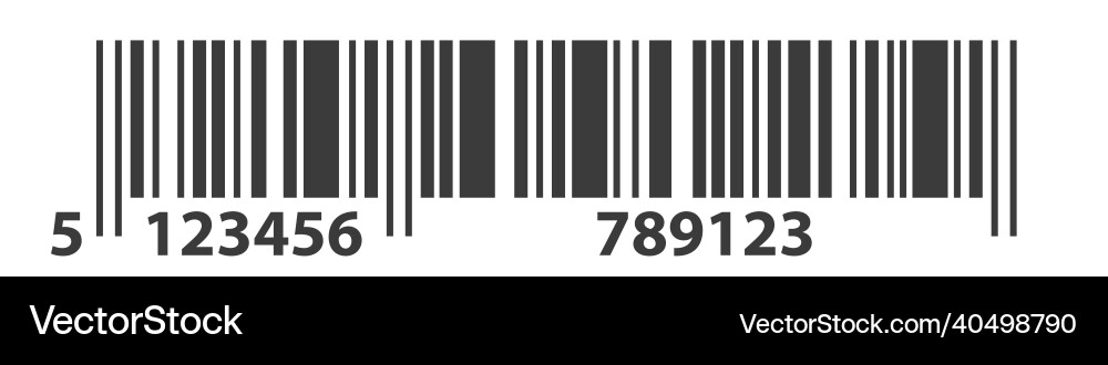 Ean code sticker linear barcode abstract product Vector Image