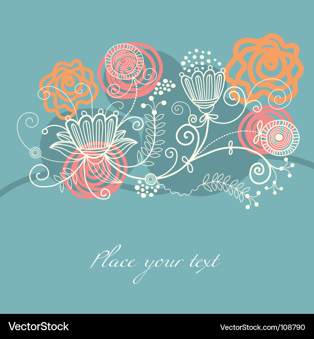 Floral Background Pattern Royalty Free Vector Image