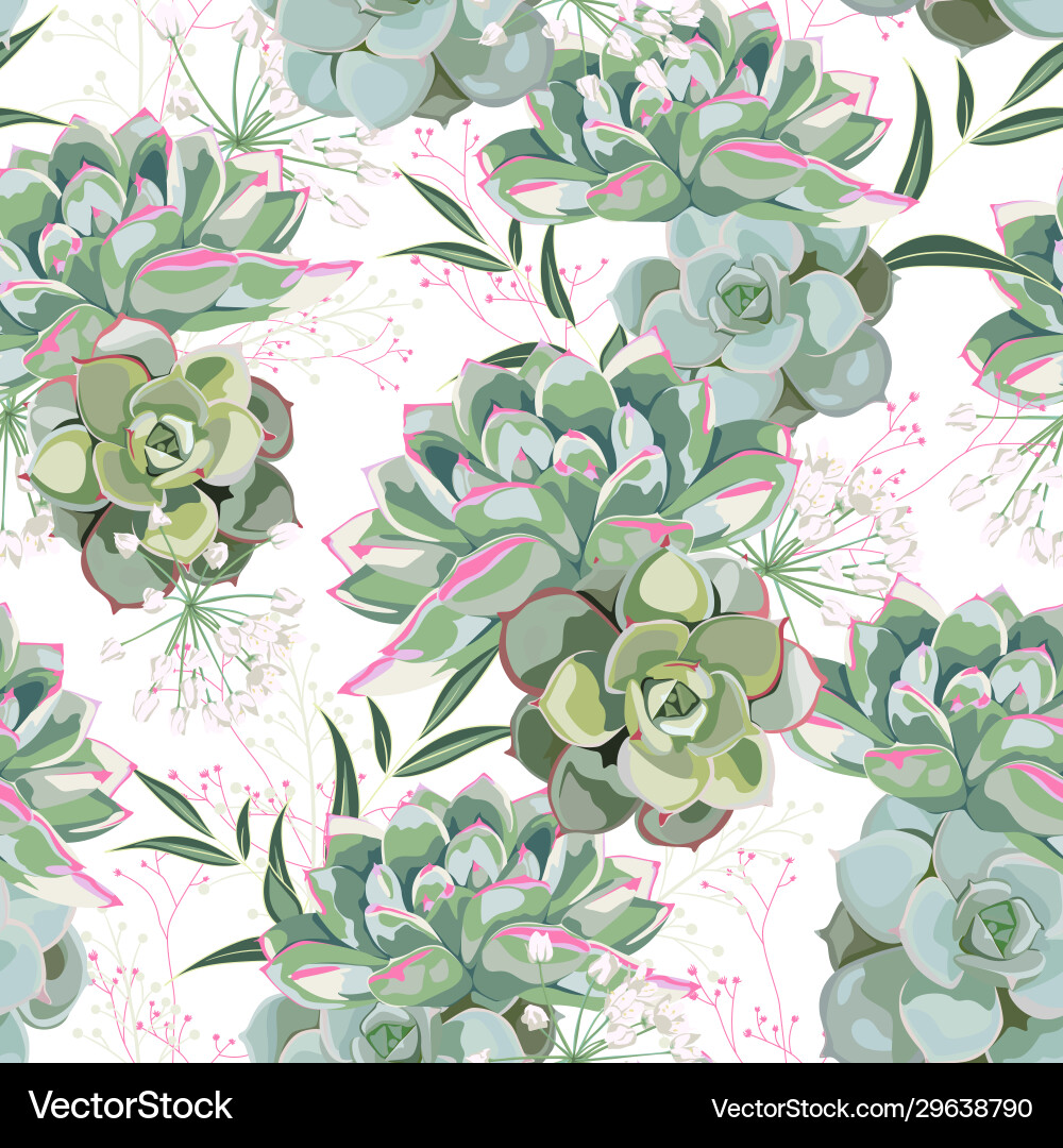 Floral pattern delicate flower wallpaper Vector Image