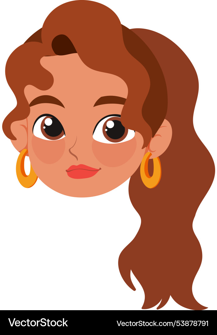 A smiling woman Royalty Free Vector Image - VectorStock