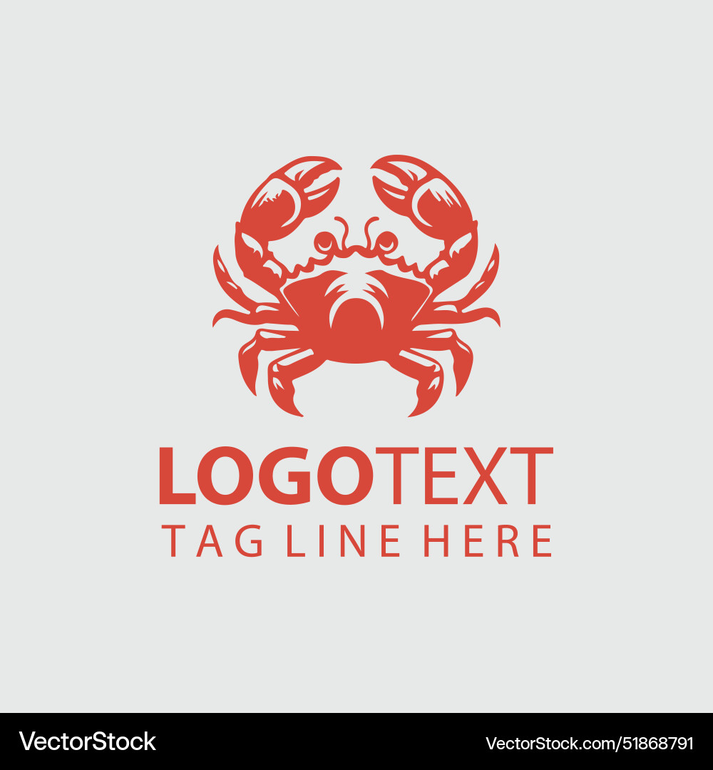 Crab logo Royalty Free Vector Image - VectorStock