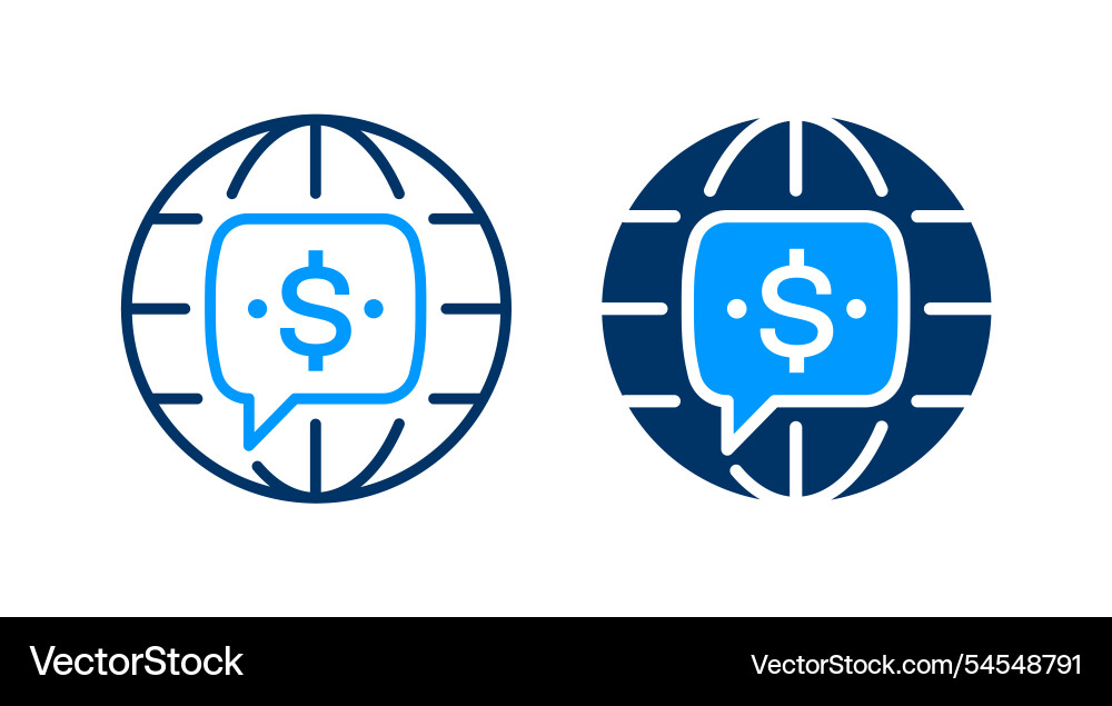 Economy icons on white background Royalty Free Vector Image