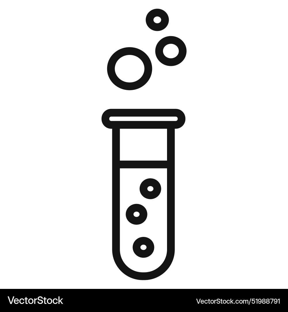 Laboratory test tube icon perfect for science Vector Image