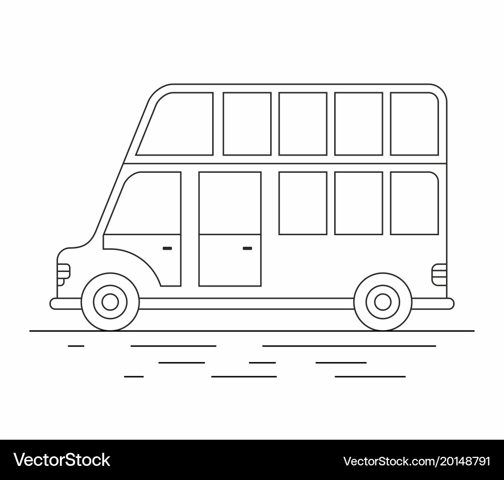 London bus line icon Royalty Free Vector Image