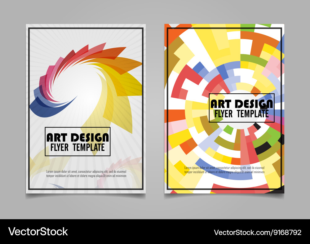 Book cover layout design abstract art Royalty Free Vector